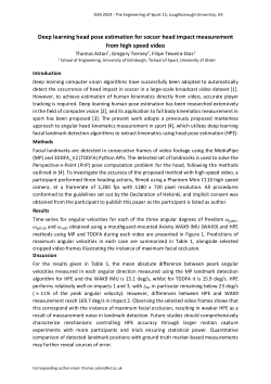 Item - Deep learning head pose estimation for soccer head impact ...