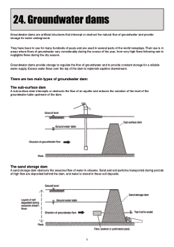 WEDC Technical Brief No. 24: Groundwater dams