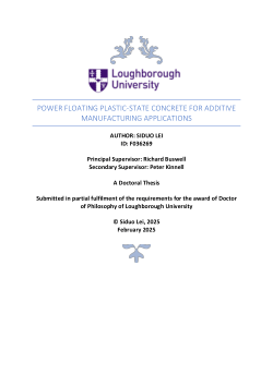 Power floating plastic-state concrete for additive manufacturing ...