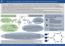 How can we help all students to use reflective practice to navigate ...