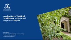 Applications of Artificial Intelligence in Sequence Analysis