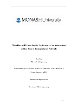 Modelling and Evaluating the Deployment of an Autonomous Vehicle Zone ...