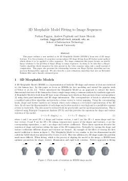 3D Morphable Model Fittingto Image Sequences