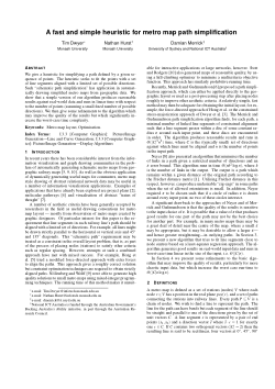 A fast and simple heuristic for metro map path simplification