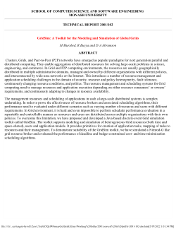 GridSim: A Toolkit for the Modeling and Simulation of Global Grids