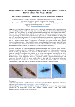 Item - Image dataset of two morphologically close thrip species ...