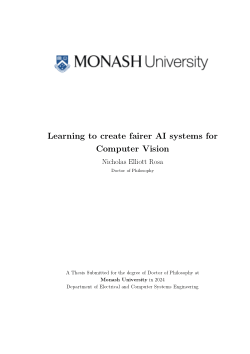 Learning to create fairer AI systems for Computer Vision