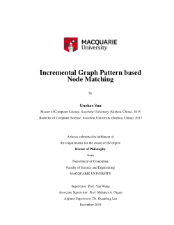 Incremental graph pattern based node matching