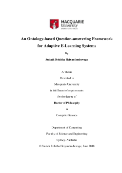 An ontology-based question-answering framework for adaptive e-learning systems