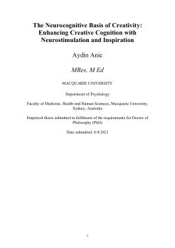The neurocognitive basis of creativity: enhancing creative cognition ...