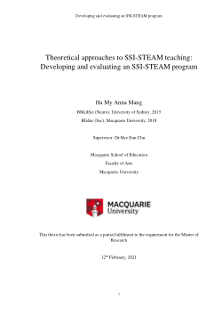 Theoretical approaches to SSI-STEAM teaching: developing and evaluating ...