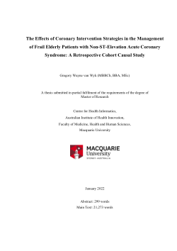 The Effects of Coronary Intervention Strategies in the Management of ...