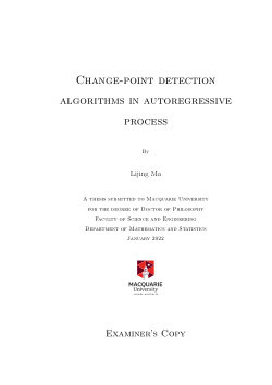 Change-point detection algorithms in autoregressive process