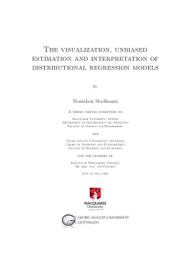 The visualization, unbiased estimation and interpretation of distributional regression models