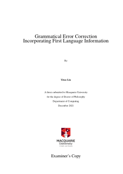 Grammatical Error Correction Incorporating First Language Information