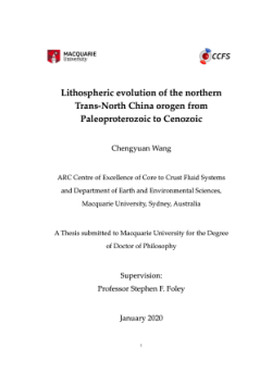 Lithospheric evolution of the northern Trans-North China orogen from ...