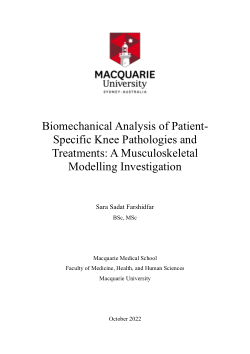 Biomechanical analysis of patient-specific knee pathologies and ...