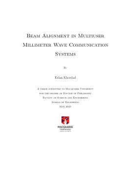 Beam alignment in multiuser millimeter wave communication systems