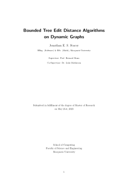 Bounded tree edit distance algorithms on dynamic graphs