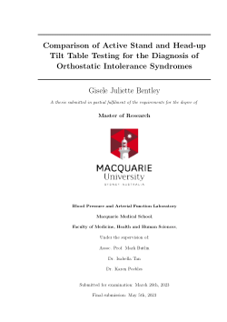 Comparison of active stand and head-up tilt table testing for the ...