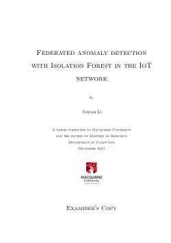 Federated anomaly detection with Isolation Forest in the IoT network