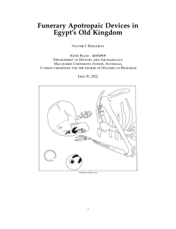 Item - Funerary apotropaic devices in Egypt’s Old Kingdom - Macquarie ...