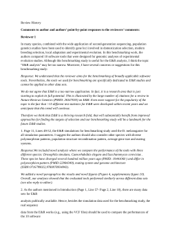 Item - Additional file 2 of Benchmarking software tools for detecting and quantifying selection ...