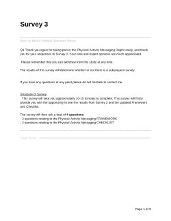 Additional file 3 of A modified Delphi study to enhance and gain international consensus on the ...