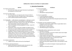 Additional file 3 of Barriers and facilitators to implementing community-based physical activity ...
