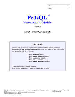 Additional file 1 of Translation and validation of Indonesian version of Pediatric Quality of ...