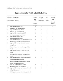 Additional file 1 of Assessing physical workload among people with ...