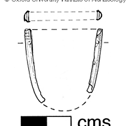 Copper-alloy rim binding of a sword? chape