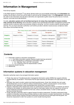 Information in Management
