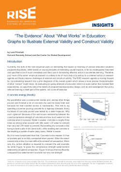 The Evidence About What Works in Education: Graphs to Illustrate ...