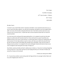 2269: The Letters of Albert Spiers