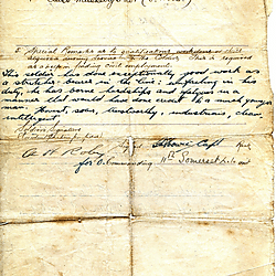 1097: Pte Alfred Herbert Roby (medals; letter; certificate)