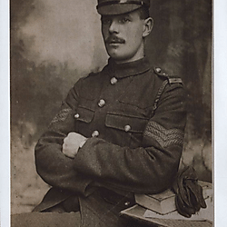 52593: Photograph of Sgt. H. Godfrey, Royal Fusiliers