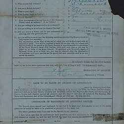58499: Attestation paper of Joseph Ernest Scott, R.G.A.