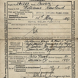 57442: Disembodiment Certificate of Rowland Williams