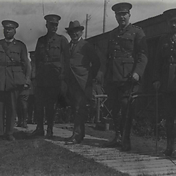 61035: Photograph of Lloyd George and Generals