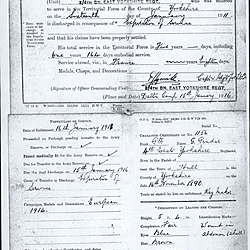 54597: Discharge certificate of George Pindar
