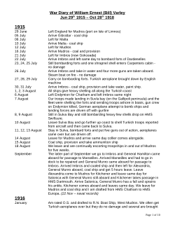 53877: War Diary of William Ernest (Bill) Varley