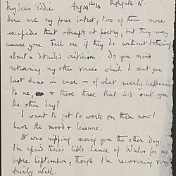 53809: Letter: To Edward Marsh