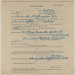 Item - 64549: Army Form B.2530, Duty Certificate - University of Oxford ...