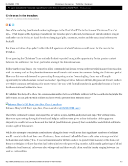 Christmas In The Trenches