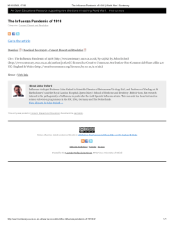 The Influenza Pandemic Of 1918 2