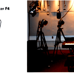 Motion capture markers and set-up.