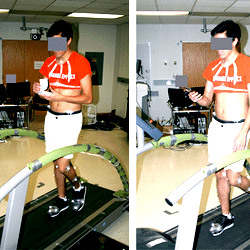 Illustration of the different walking condition.