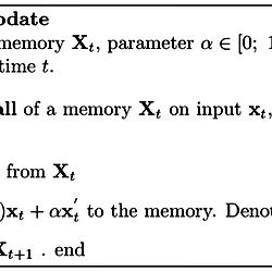 Algorithm of Approximate Update.