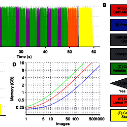 Profiling of the CPU and memory requirements of the algorithm.